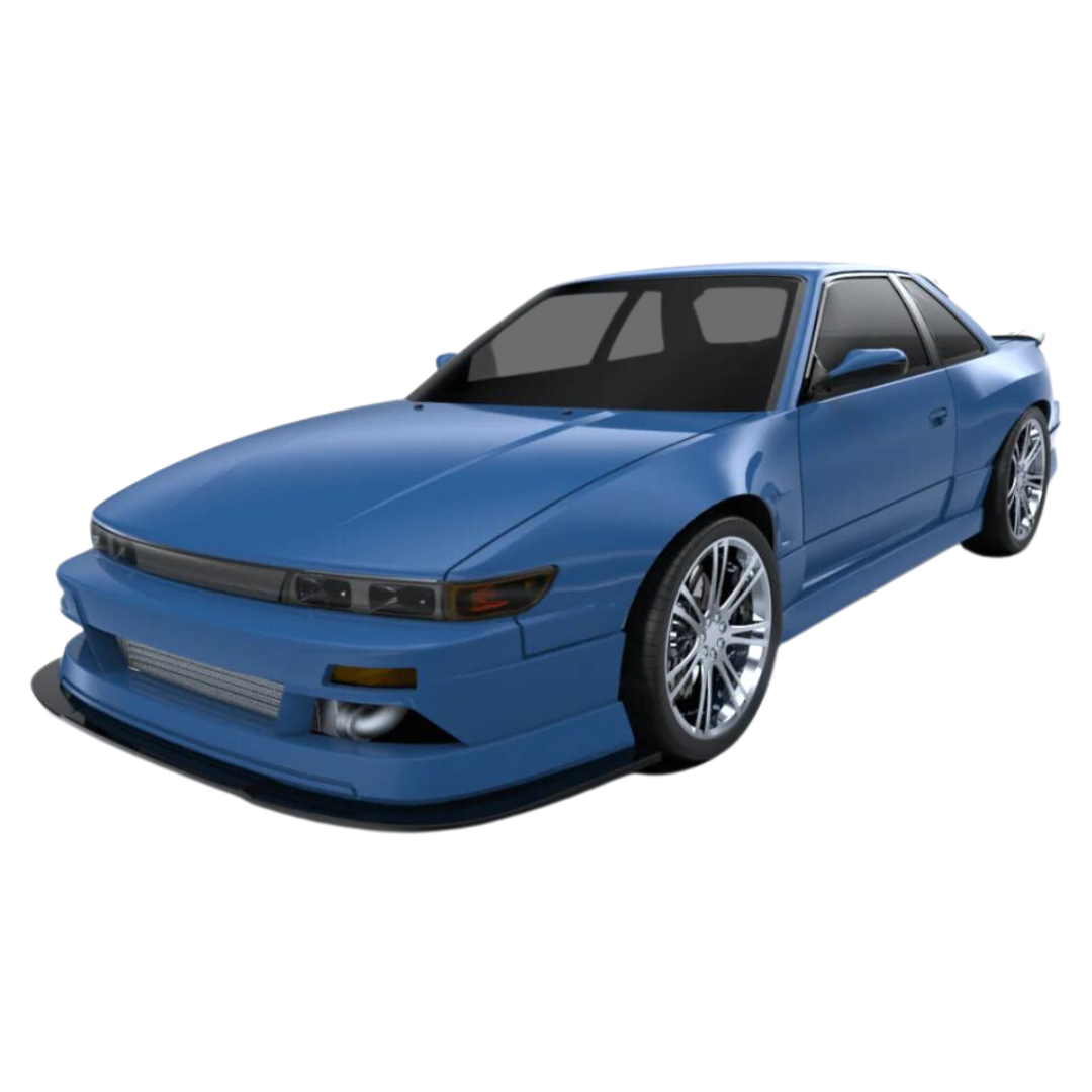 24KRC Nissan Silvia S13 Spirit Rei Body Set Clear Unpainted 1/10 RC Bo ...