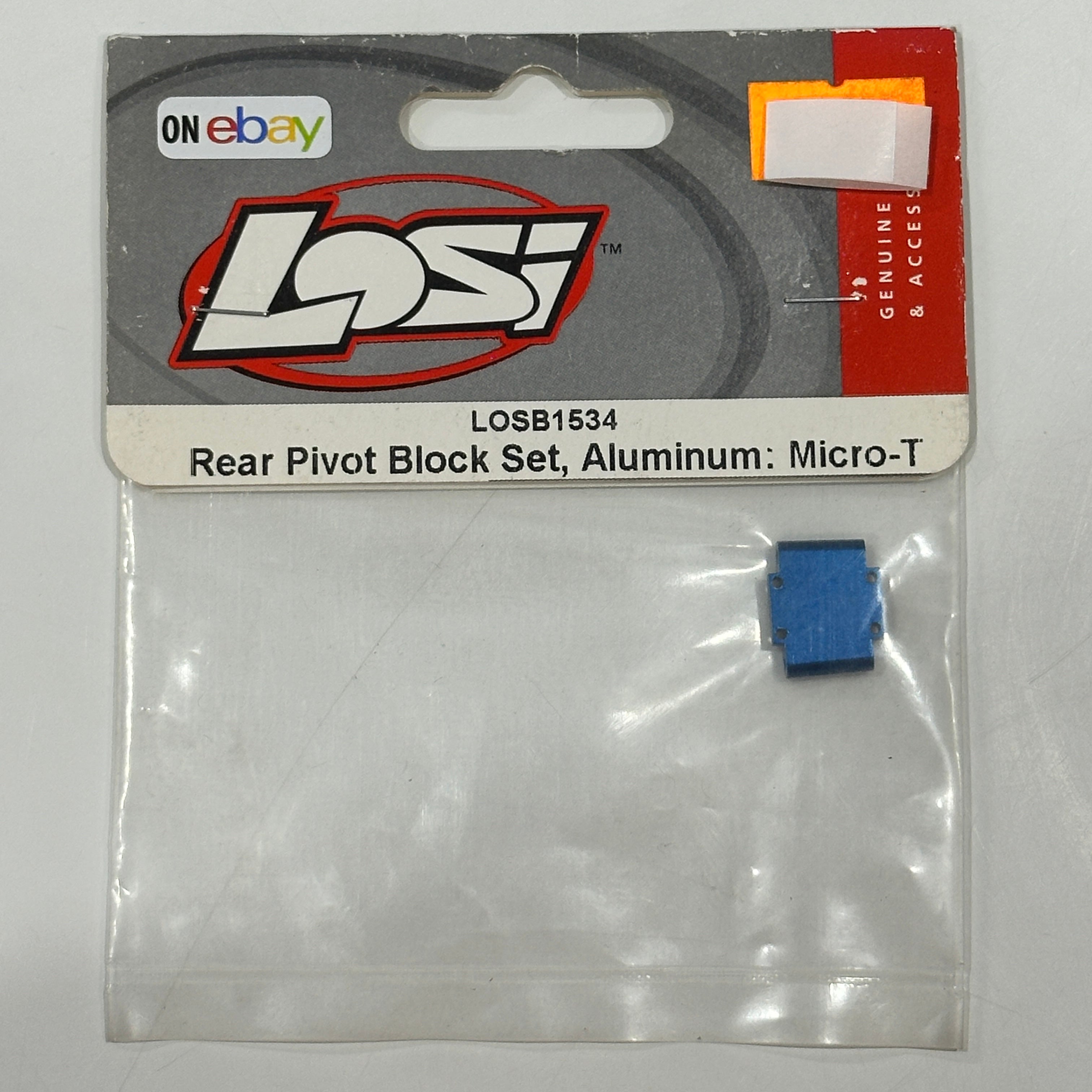 LOSI LOSB1534 Micro T Rear Pivot Block Alloy Blue [Scratch & Dent] – OZRC