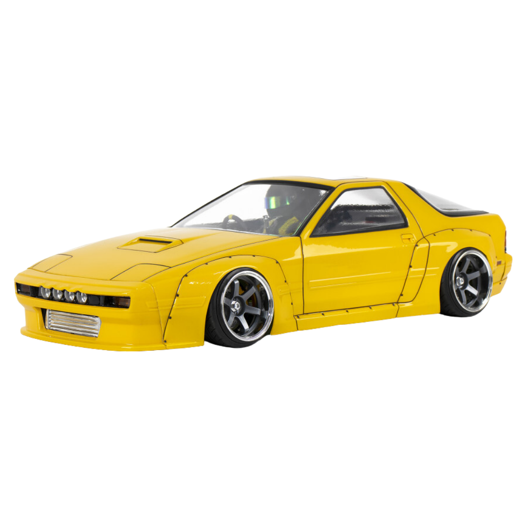 APlastics EasyMade Mazda RX7 FC3s Clear Unpainted 1/10 RC Body Shell E ...