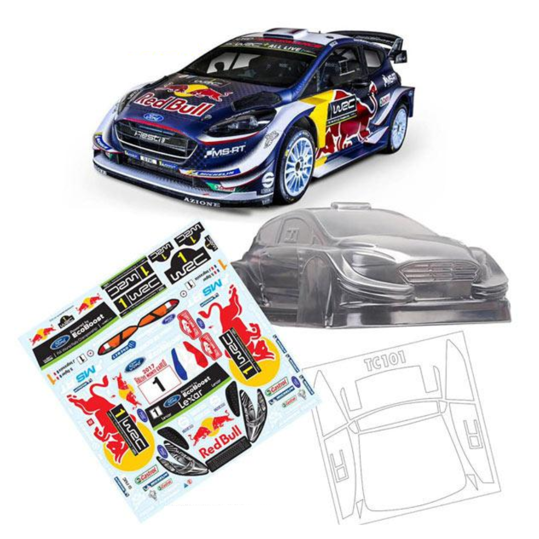 BodyWorx Ford Fiesta WRC RB Clear 1/10 Body Shell BWX-N116-1 – OZRC