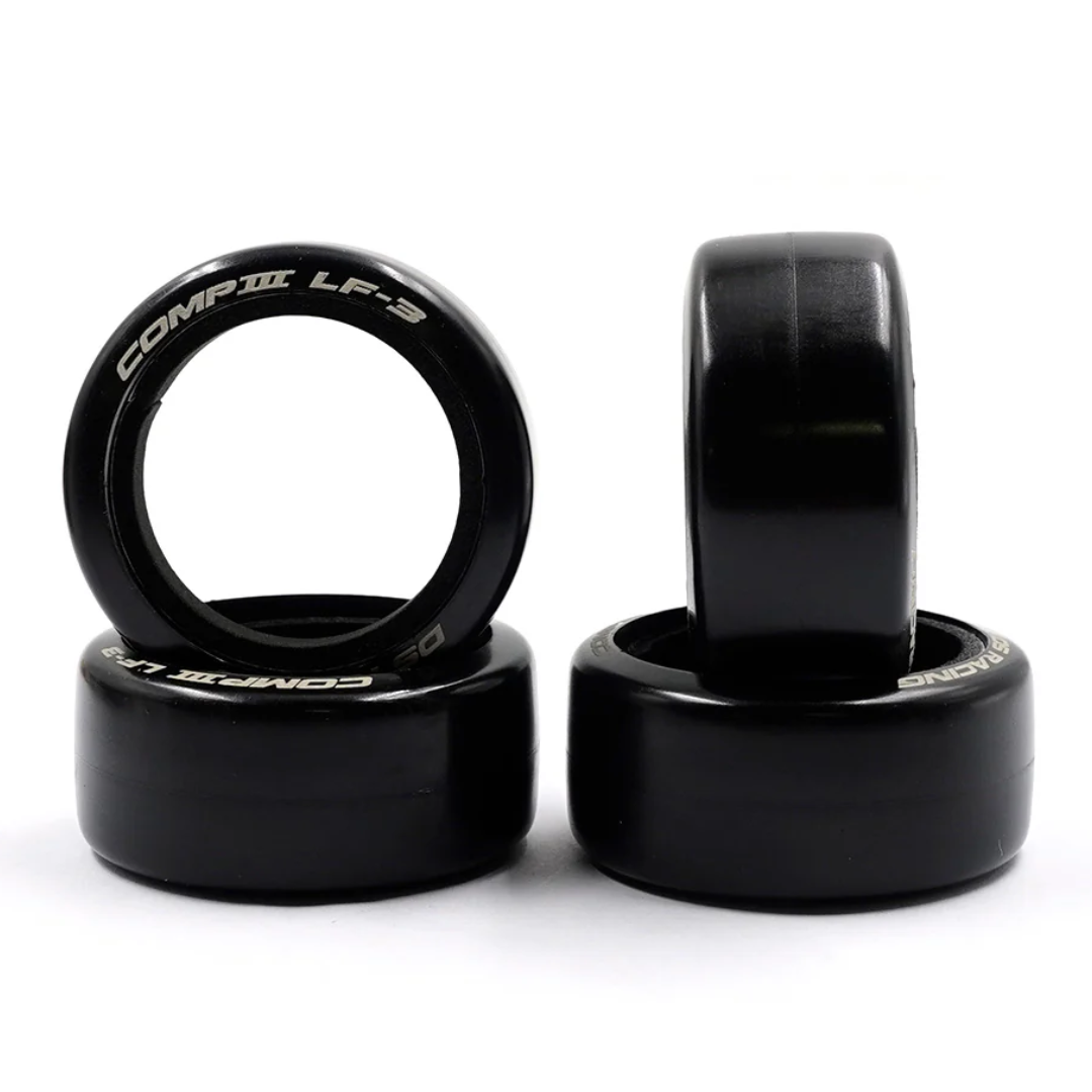 DS Racing LF3 Drifting Tyres for P-Tile for Tamiya Mini M-Chassis 4 Pa ...