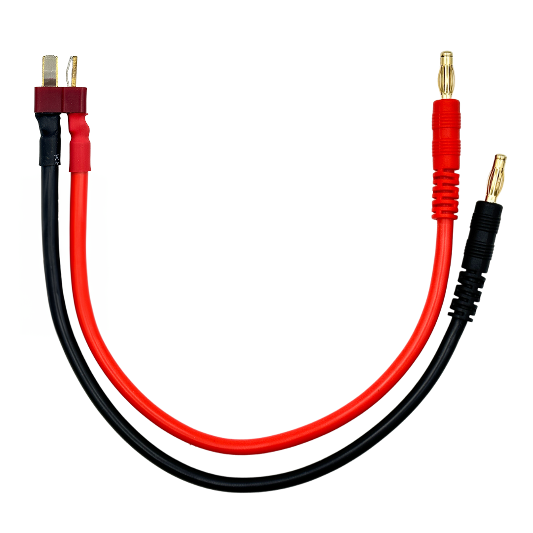 Deans Ultra T Male Plug Charge Lead Cable w/ 4mm Bullets 20cm – OZRC