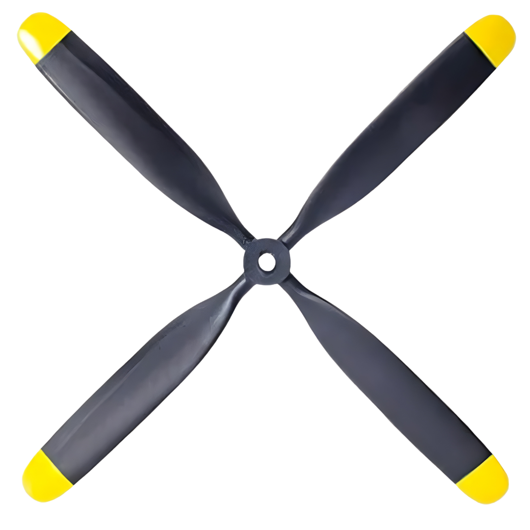 E-Flite 10.5x8 4-Blade Propeller, P-51D 1.2m EFLP105084BL – OZRC