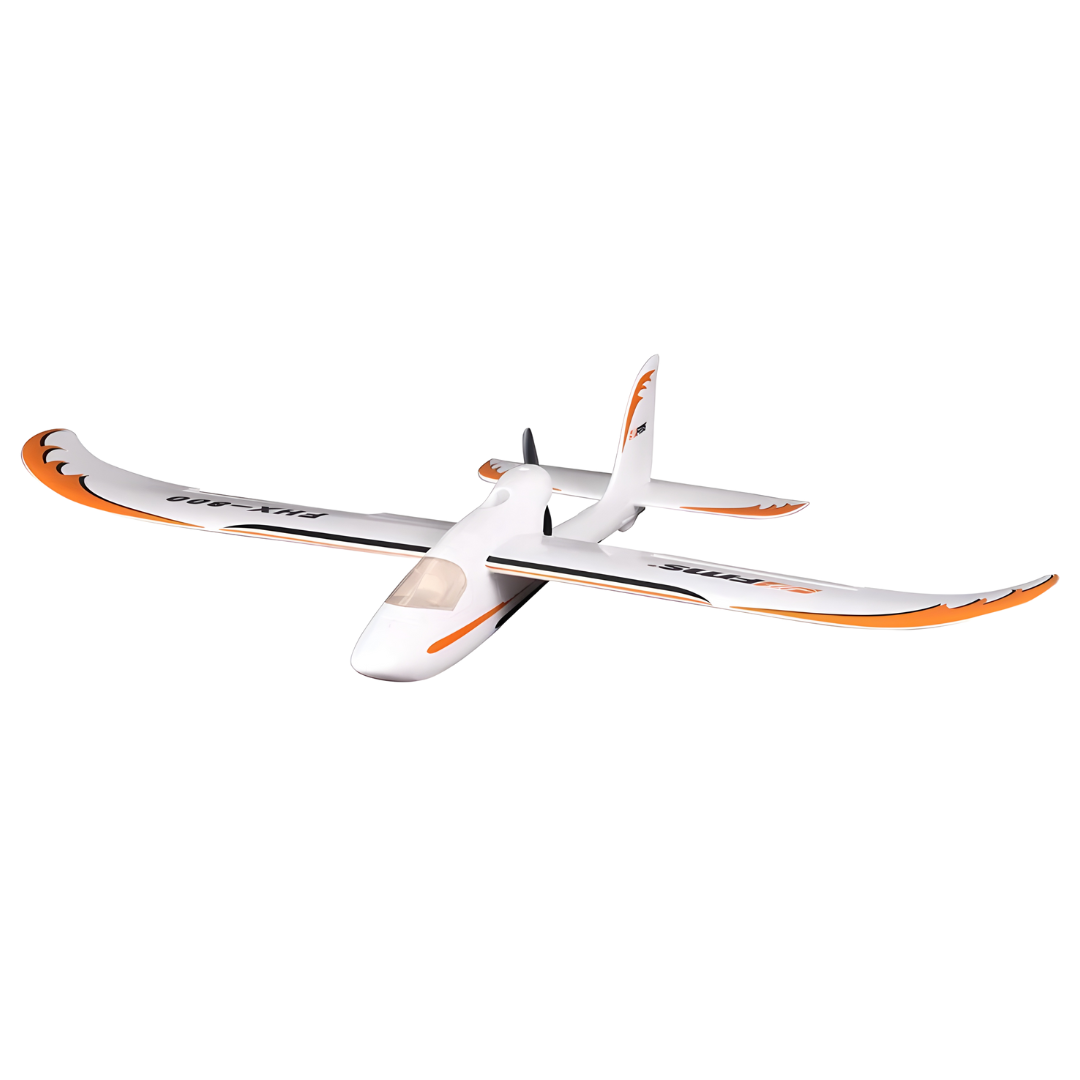 FMS Easy Trainer 800mm RTF RC Glider Mode 2 White Pusher Prop FMS056R ...