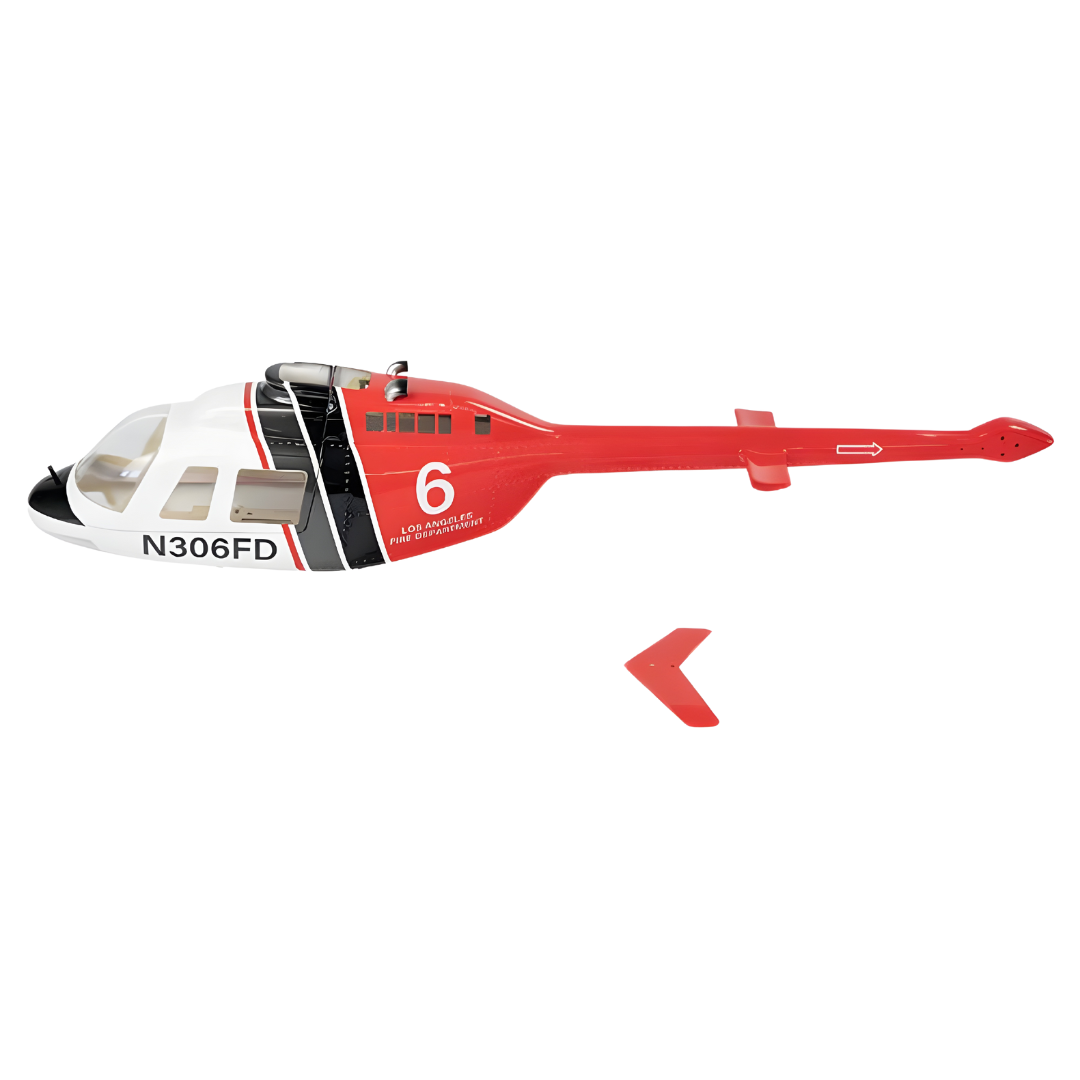 Flywing Bell-206 Helicopter Scale Fuselage FS45 – OZRC