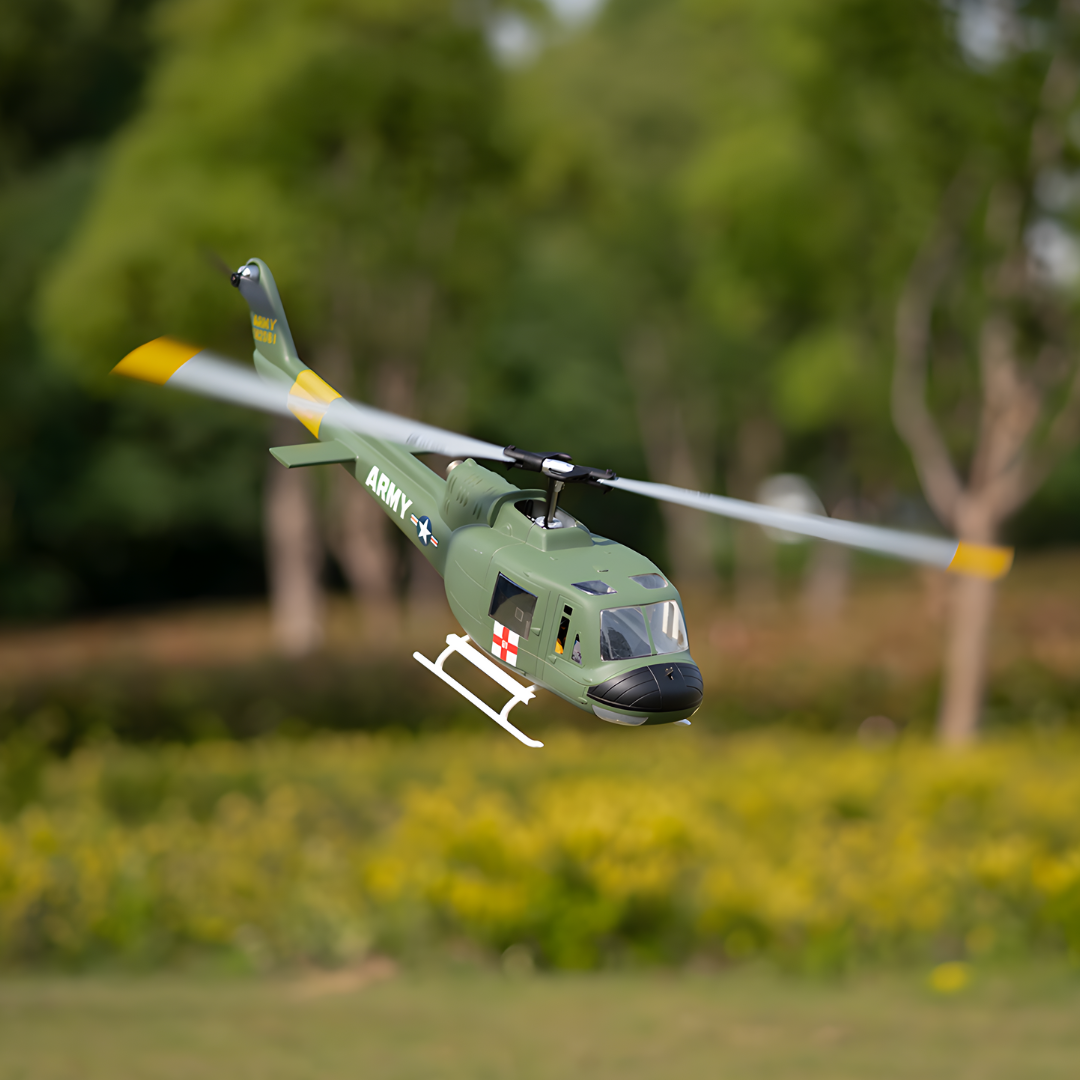 Flywing UH-1 Huey Iroquois RTF RC Helicopter 810mm 6ch W/ GPS Hovering ...