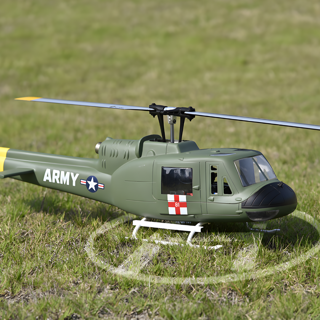 Flywing UH-1 Huey Iroquois RTF RC Helicopter 810mm 6ch W/ GPS Hovering ...