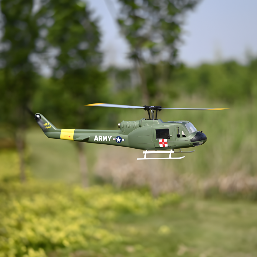 Flywing UH-1 Huey Iroquois RTF RC Helicopter 810mm 6ch W/ GPS Hovering ...