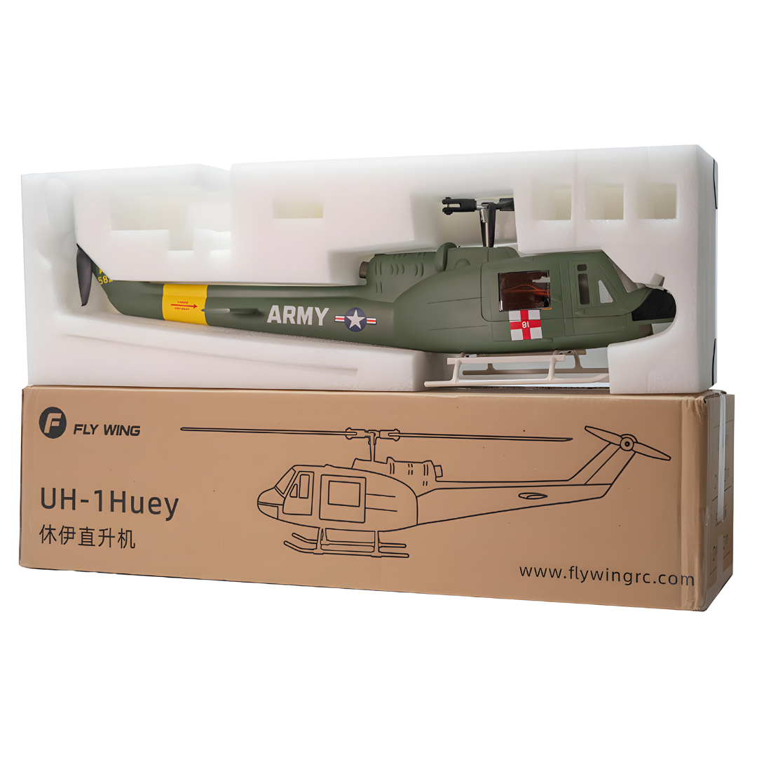 Flywing UH-1 Huey Iroquois RTF RC Helicopter 810mm 6ch W/ GPS Hovering ...