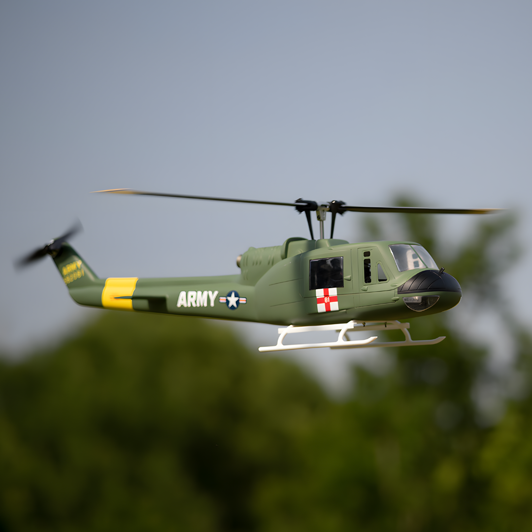 Flywing UH-1 Huey Iroquois RTF RC Helicopter 810mm 6ch W/ GPS Hovering ...