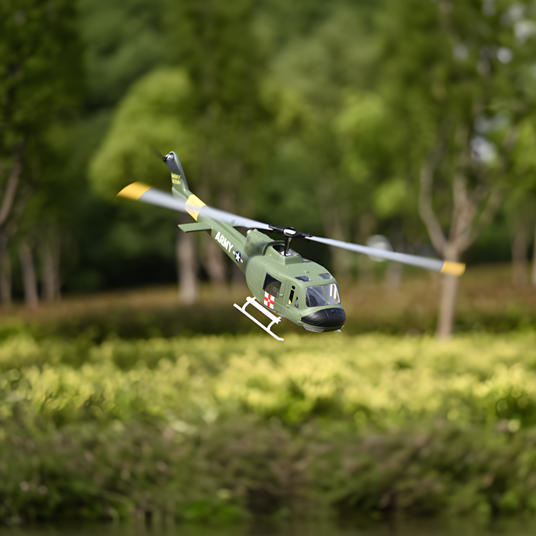 Flywing UH-1 Huey Iroquois RTF RC Helicopter 810mm 6ch W/ GPS Hovering ...