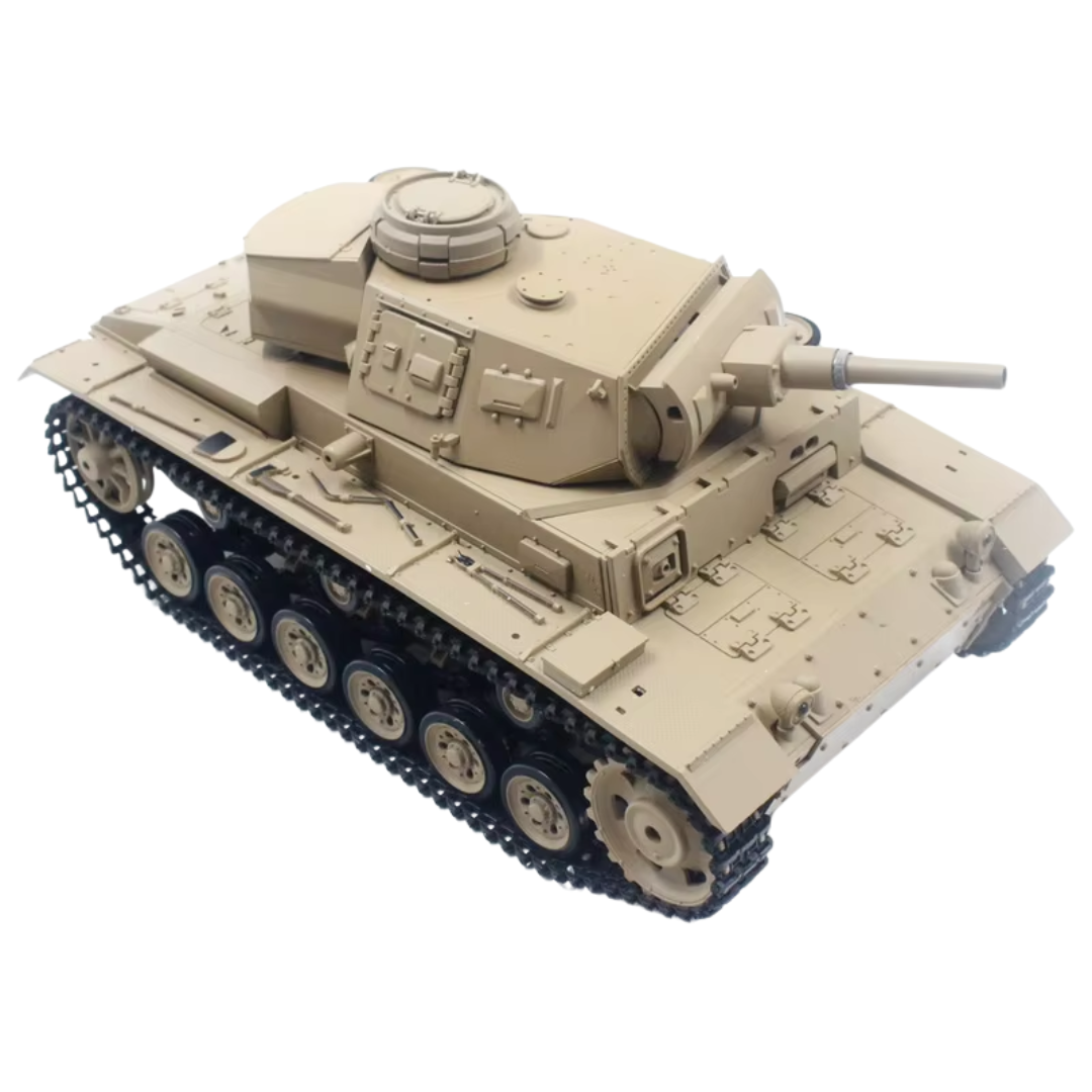 Heng Long German Panzer III Type H 1/16 RC Medium Battle Tank with Smo ...