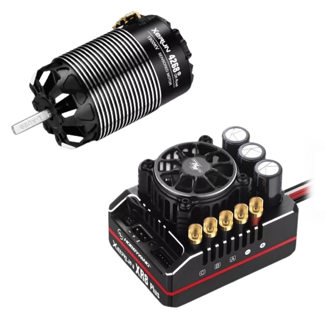 Hobbywing XR8 Plus G2S 4268 & 1900Kv Offroad Brushless Motor & ESC Com – OZRC