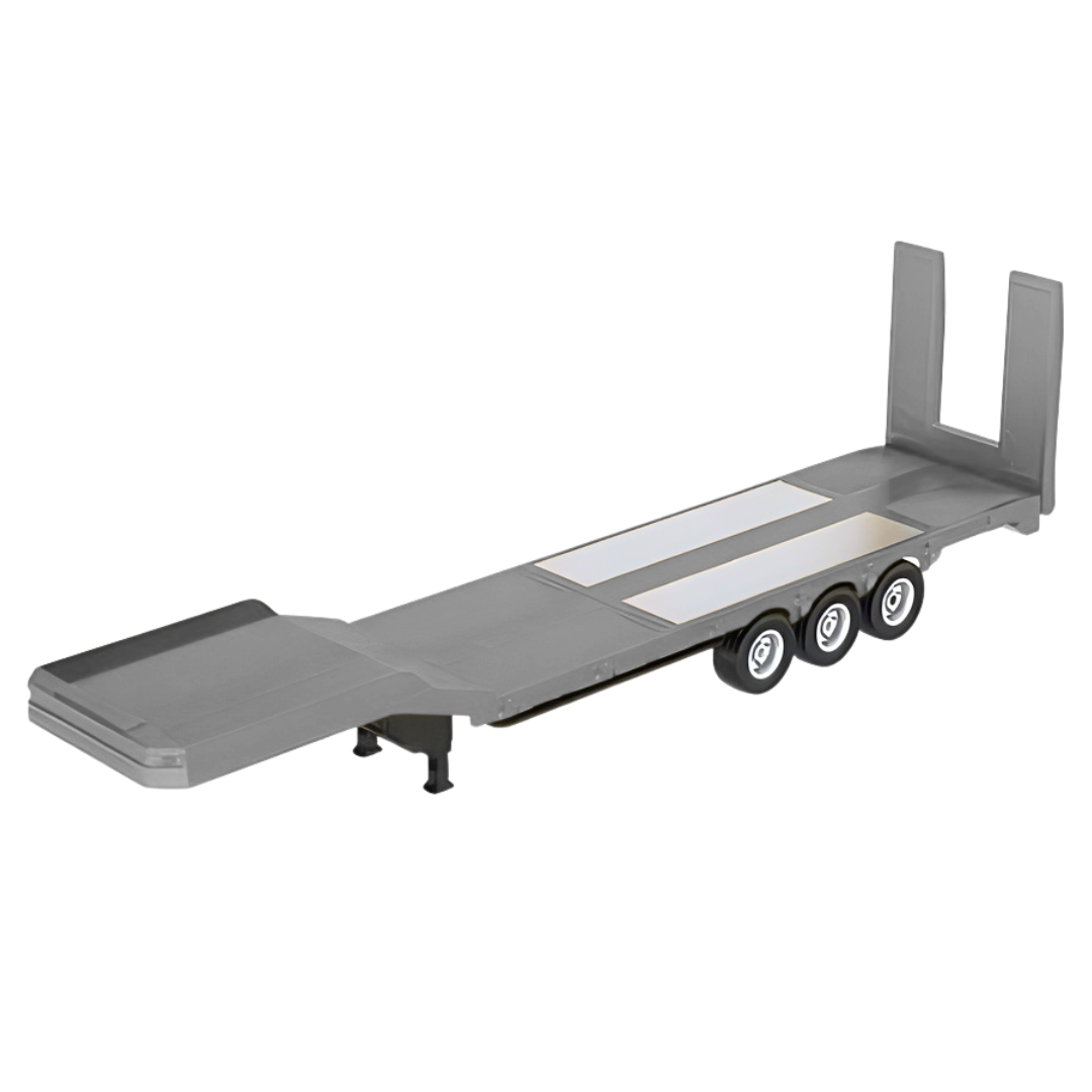 Huina 1502 RC Flatbed Semi Trailer 1/18 Scale for 770S Truck Grey HN15 ...