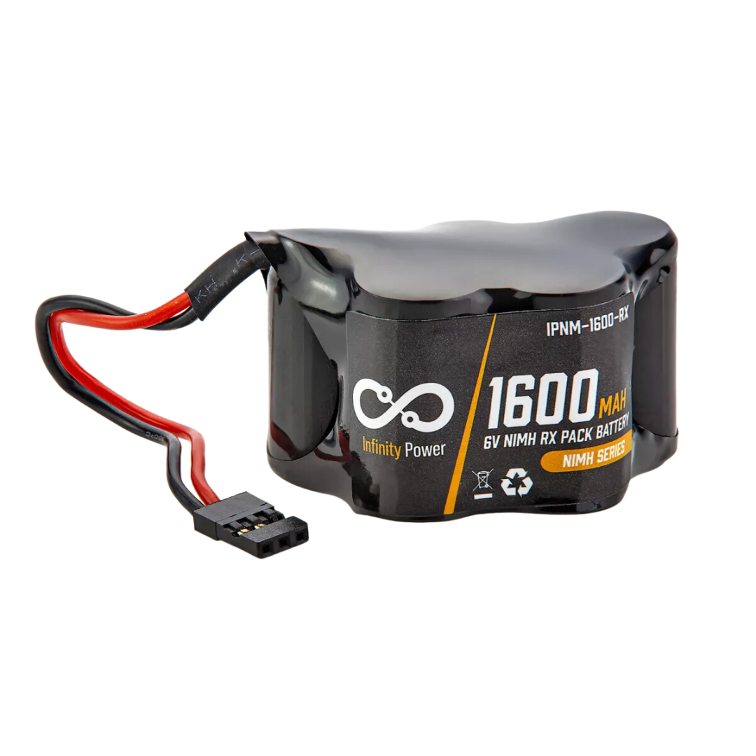 Infinity Power 6V 1600mAh Hump Pack NiMH Battery w/ Futaba Connector I ...