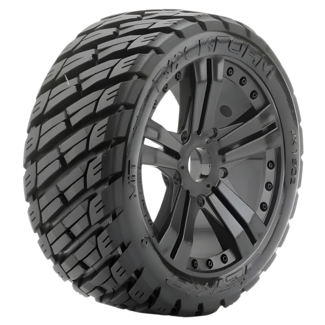 Jetko 1/8 Buggy EX Rockform Belted Tyres W/ Claw Wheels Black JKO1503C ...