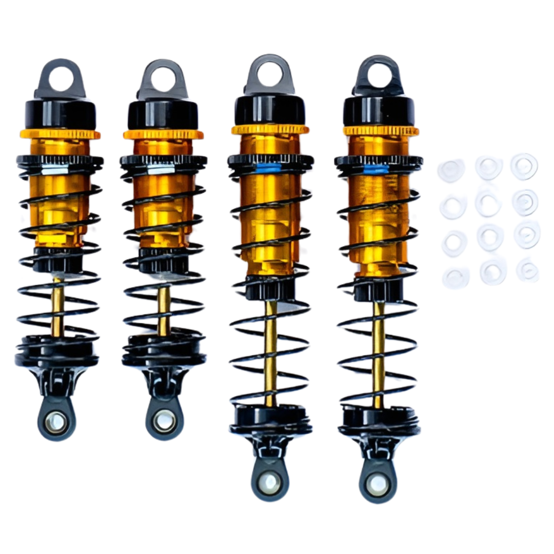 KosWork 12mm Gold Big Bore Buggy Shocks Fit Kyosho Tamiya Yokomo KOS04 ...