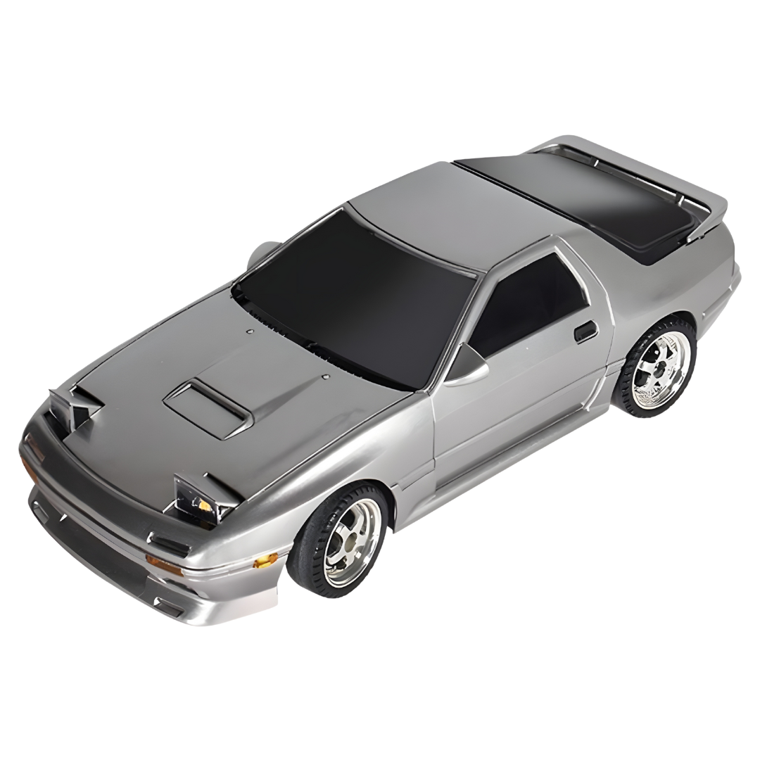 LDRC 1802S Mazda FC 1/18 RWD Drift Car RTR w/ Gyro (Silver) LDRC-1802 ...