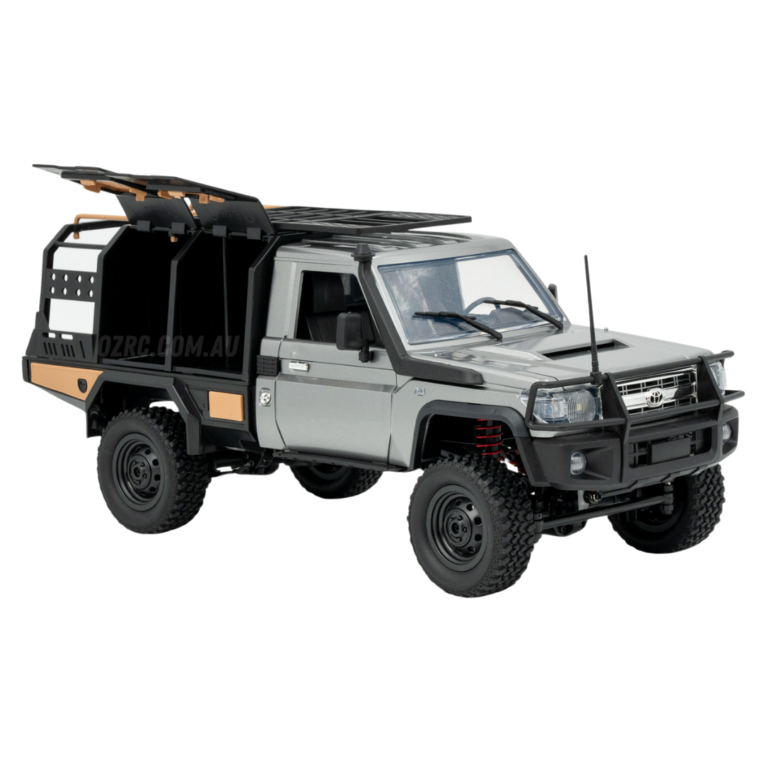 MN Model 1/12 Toyota LC79 Land Cruiser 4WD RC Crawler RTR Grey MN-82S ...