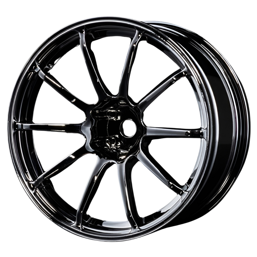 MST RS II Wheel Set 1/10th Scale Drift Touring Offset +7 Silver Black ...