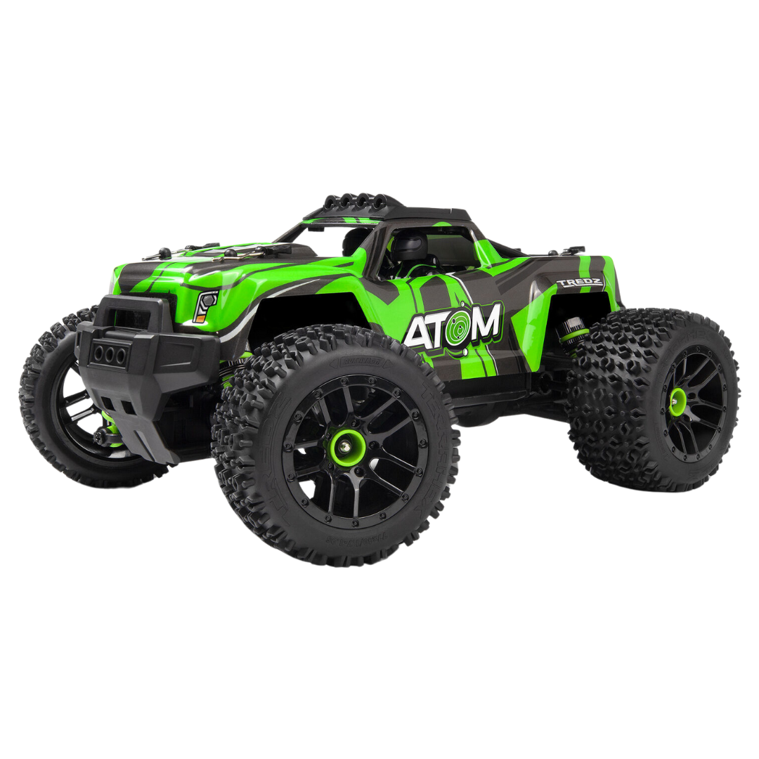 Maverick Atom AT1 1/18 4WD Electric RTR RC Monster Truck Green 150568 ...