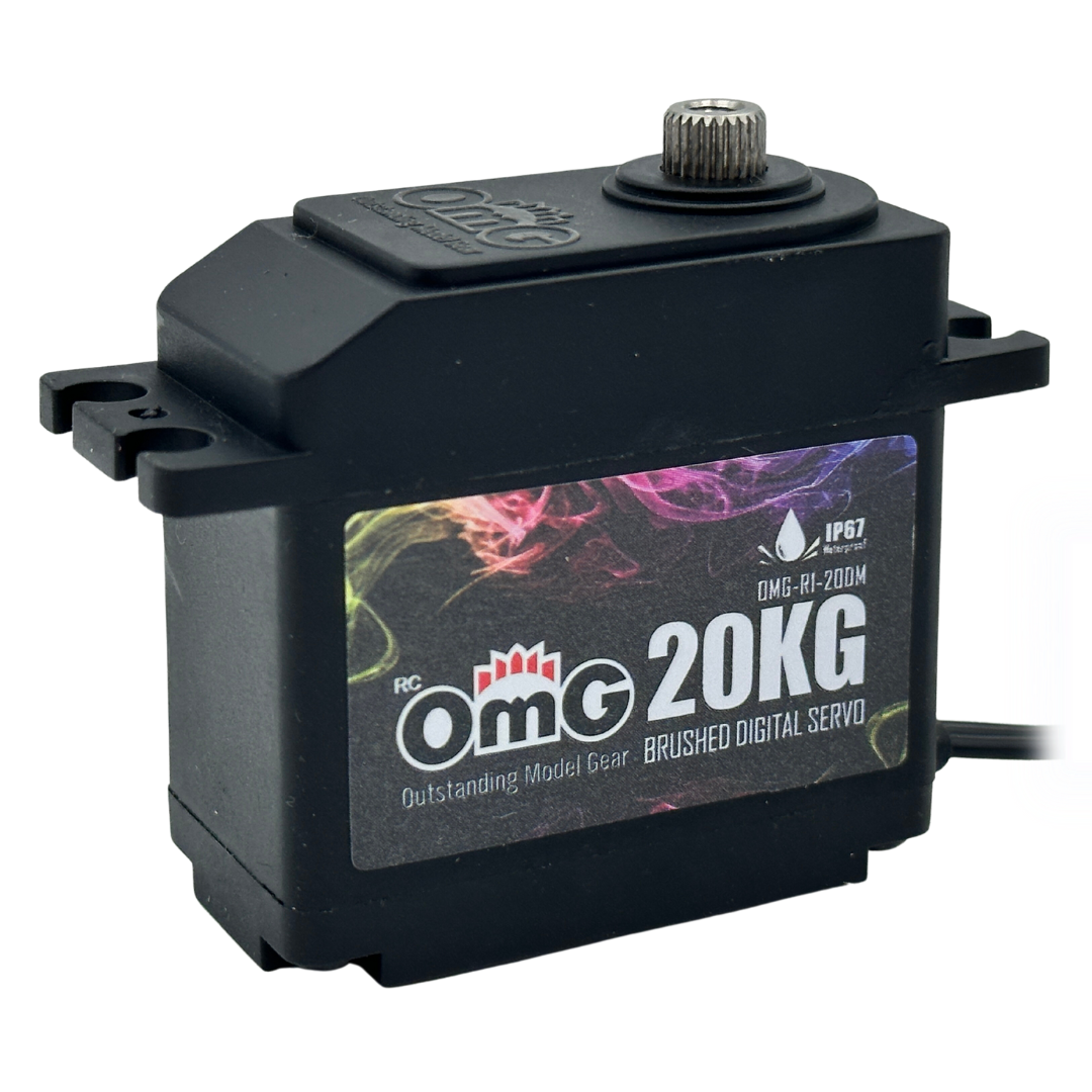 OMG 20KG IP67 Stainless Steel Gear HV Brushed Digital Servo – OZRC
