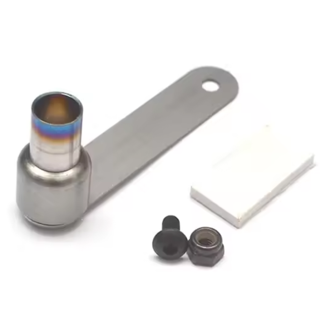 OZRC 1/10 RC Car Scale Stainless Steel Double Exhaust Pipe Muffler LED