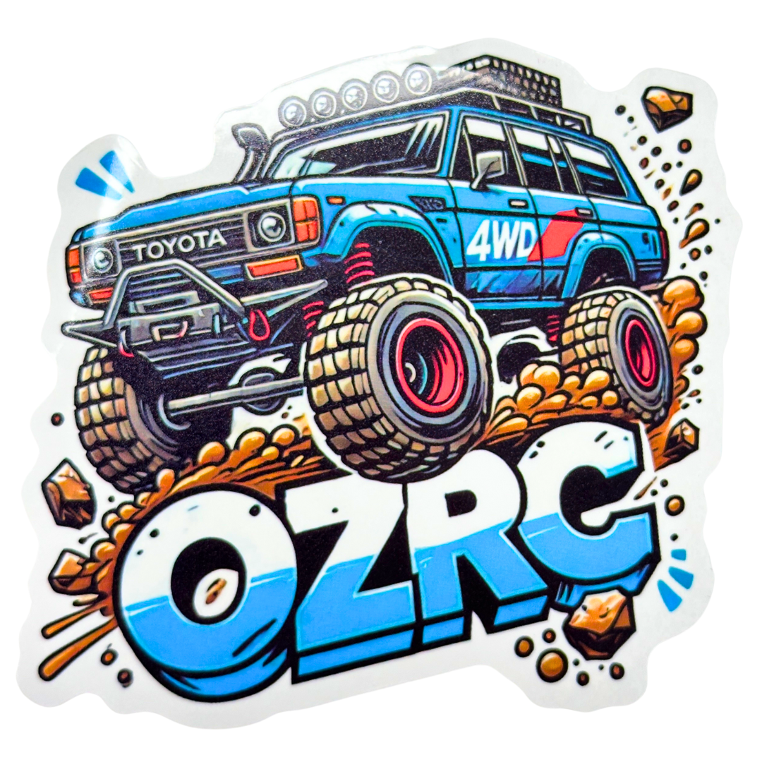 OZRC Special Edition Crawler Car Sticker Custom Blue Design