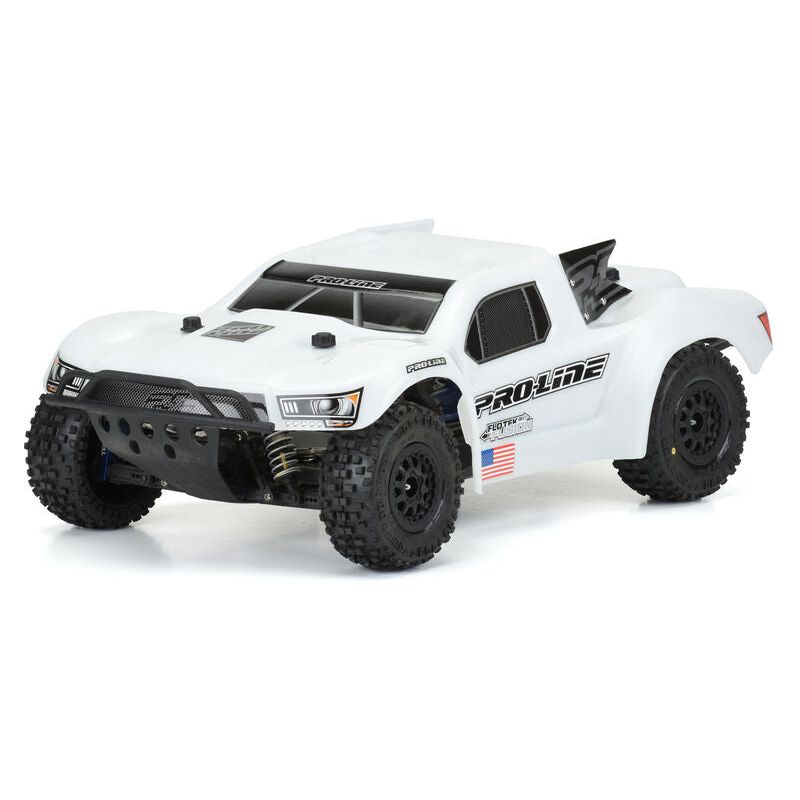 Proline Flo-Tek Fusion Pre-Cut Bash Armor Body, White: 1/10 Slash, Sla ...