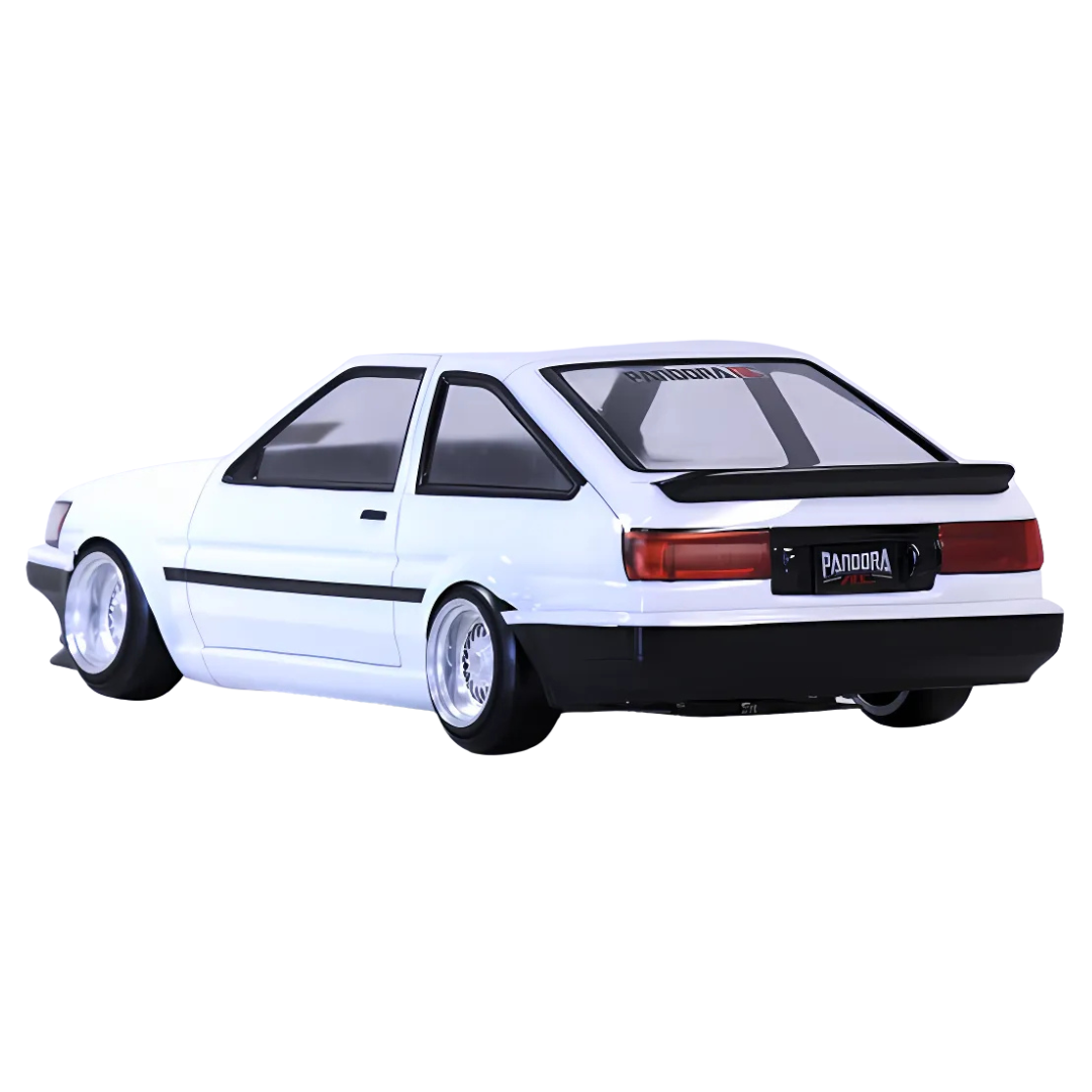 Panasonic AE86 Corolla Levin 3DR 1/10 RC Drift Body Shell Set Clear PA ...