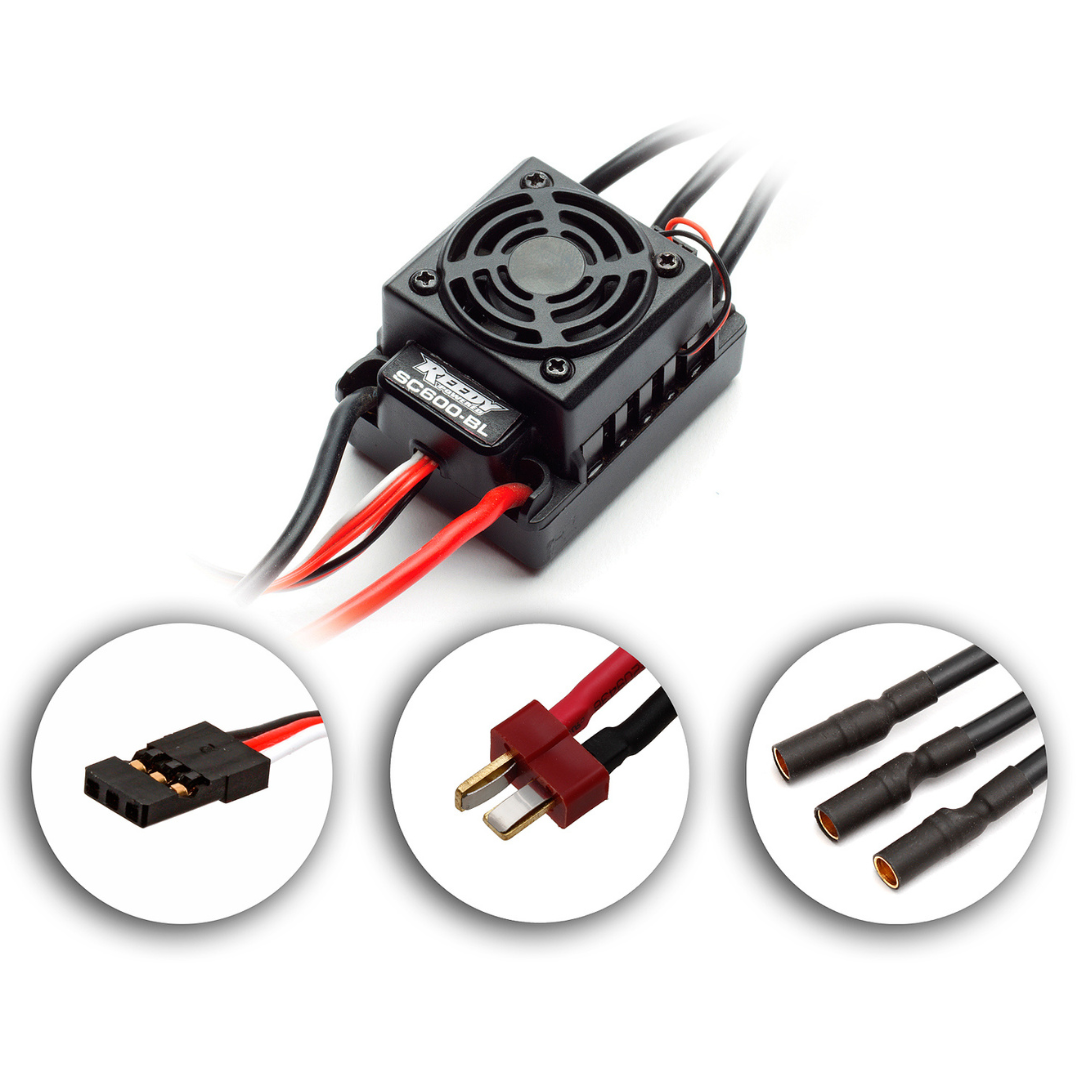 Reedy SC600-BL Sensorless Brushless RC Car ESC 2S-3S LiPo & NiMH 29185 ...