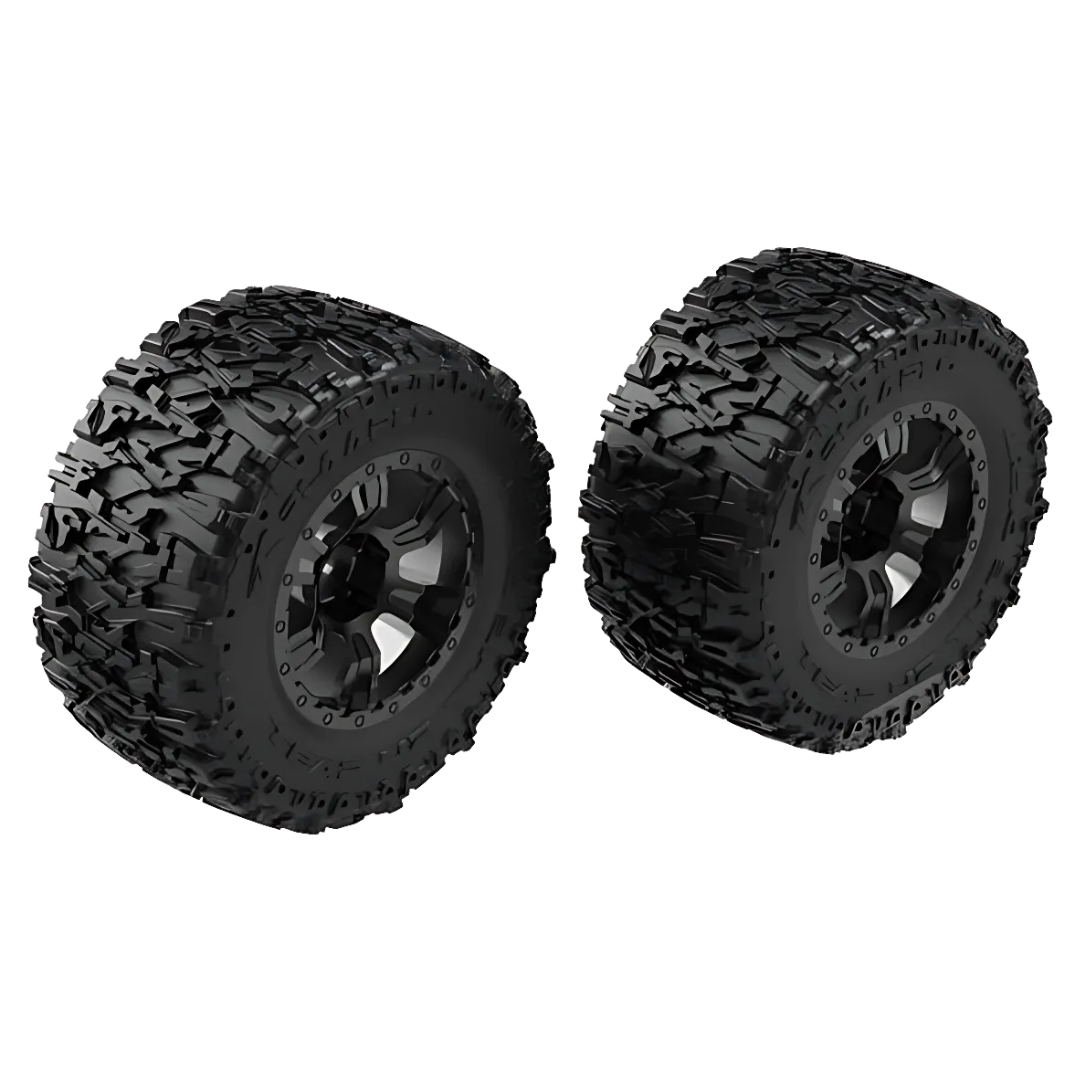 Rlaarlo Omni Terminator Wheels And Tyres Mounted Pair R11082 – OZRC