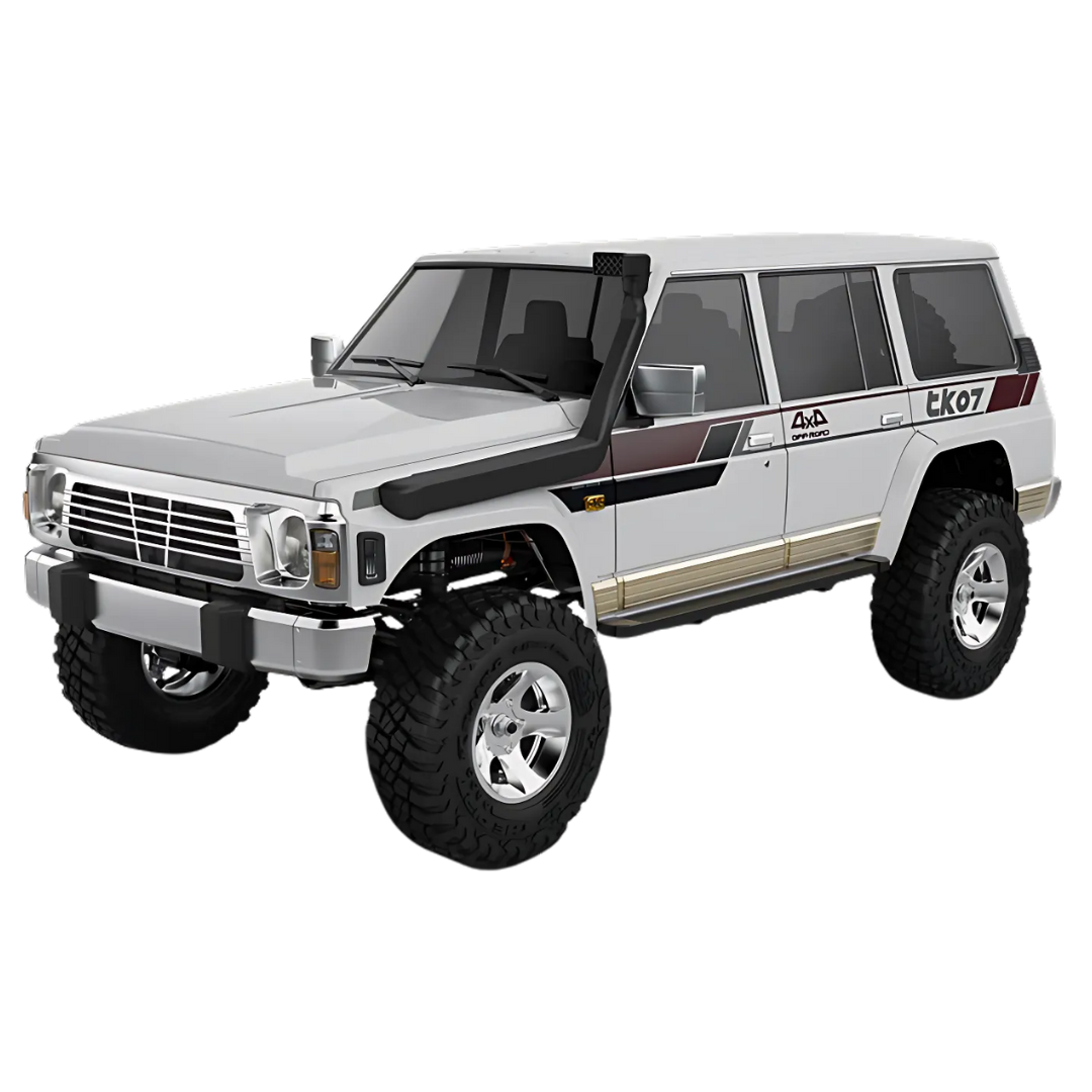 Rlaarlo TK07 4WD RTR RC Crawler Nissan GQ Patrol Brushless White 1/7 S ...