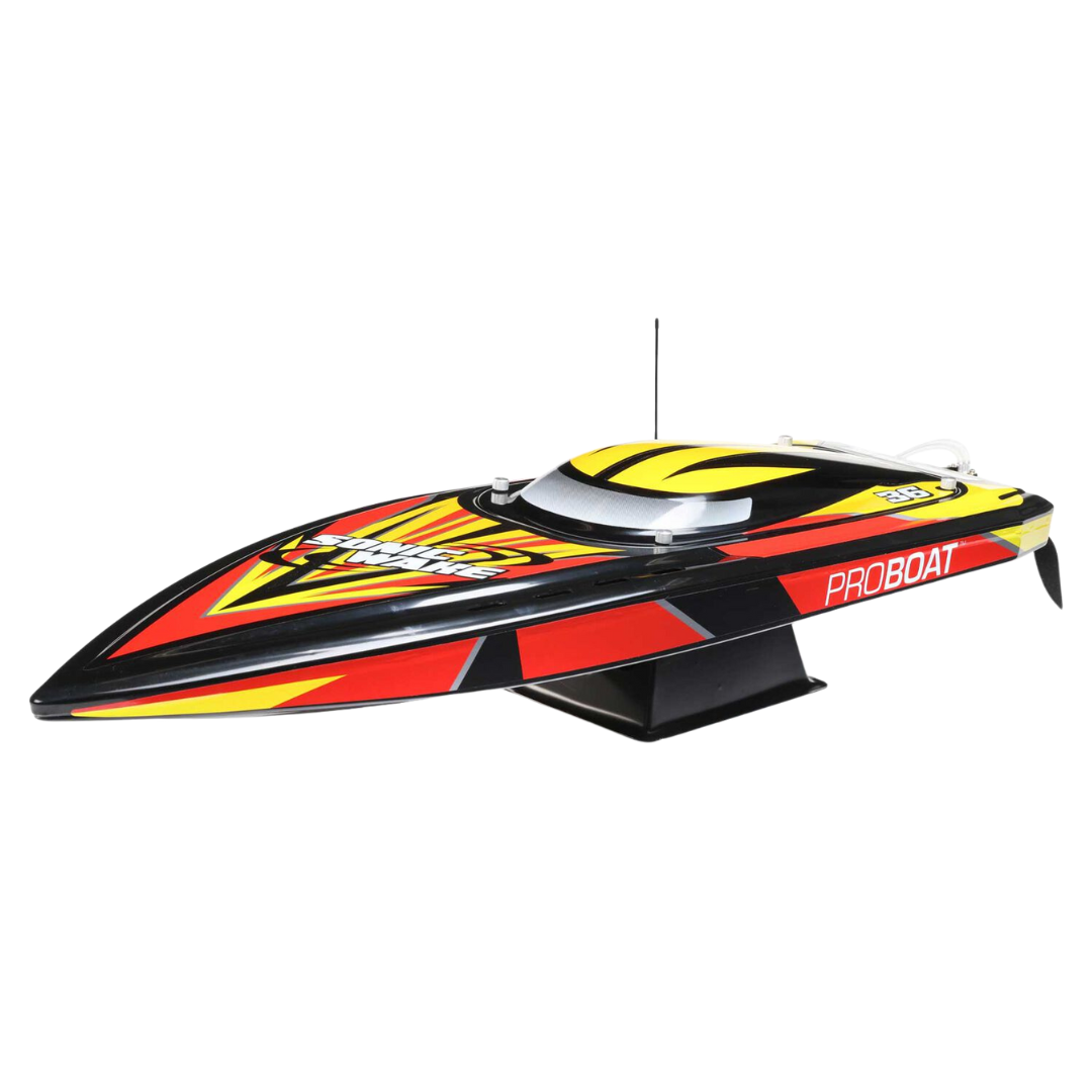 Sonicwake V2 36" Self-Righting Brushless Deep-V RTR RC Boat Black PRB0 ...