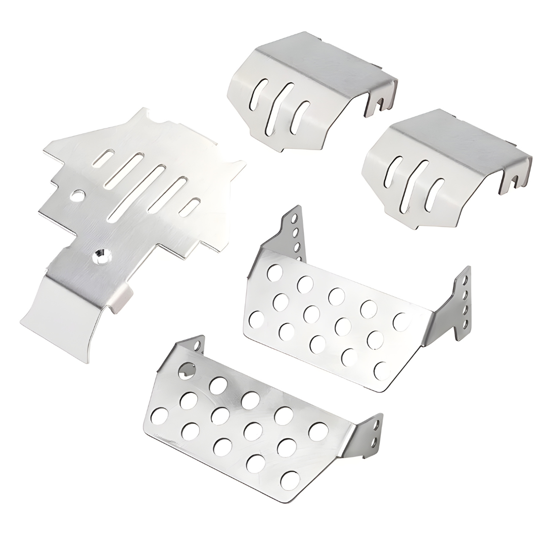 Stainless Steel Chassis Armor for Traxxas TRX-4 Axle Protector Skid Pl ...