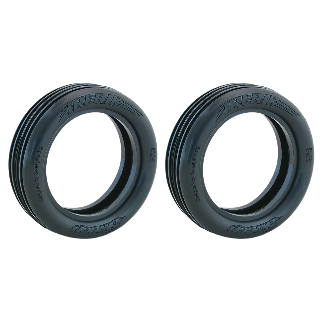 Sweep Tri-Rib 1/10 2WD Front Tyres Silver Compound Ultra Soft 2pc SW-1 ...