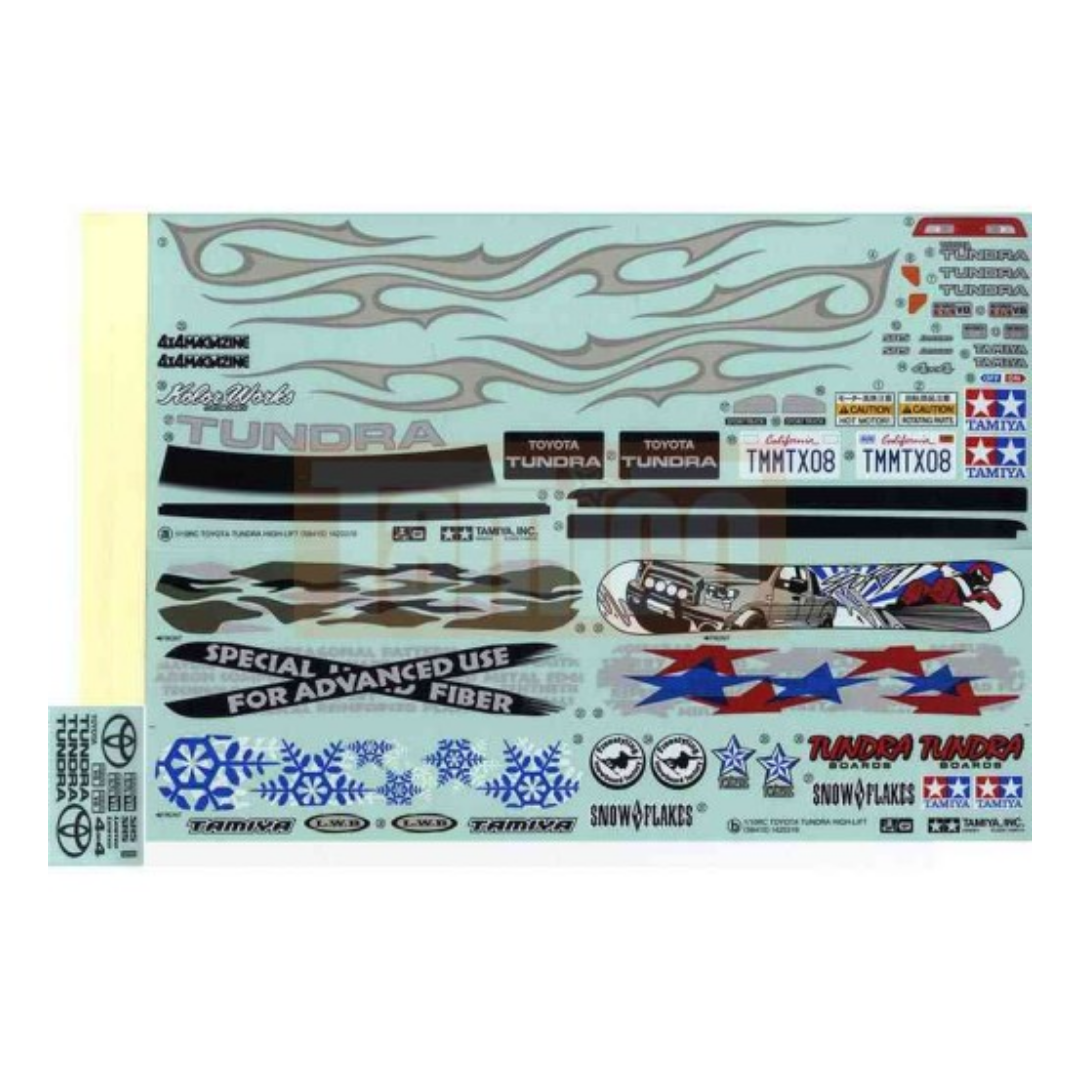 Tamiya Aufkleber Toyota Tundra High-Lift Sticker Bag #9495558 – OZRC