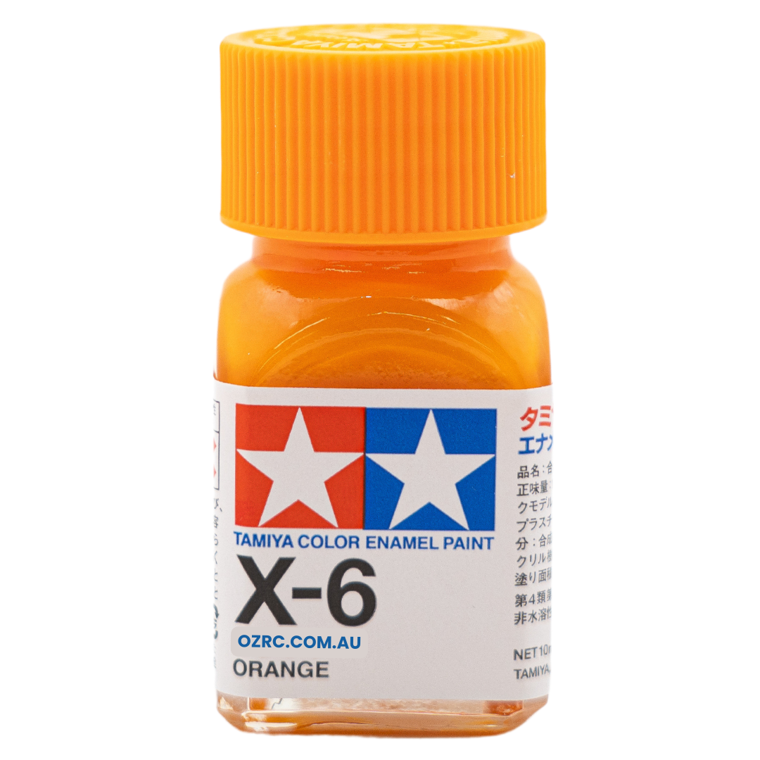 Tamiya Enamel Paint X-6 Gloss Orange 10ml 80006 – OZRC