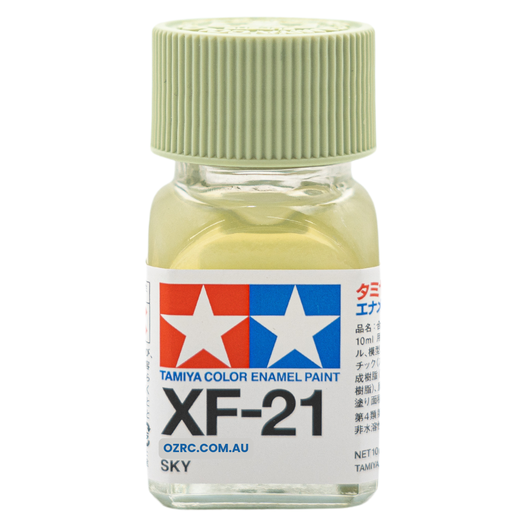 Tamiya Enamel Paint XF-21 Flat Sky 10ml 80321 – OZRC