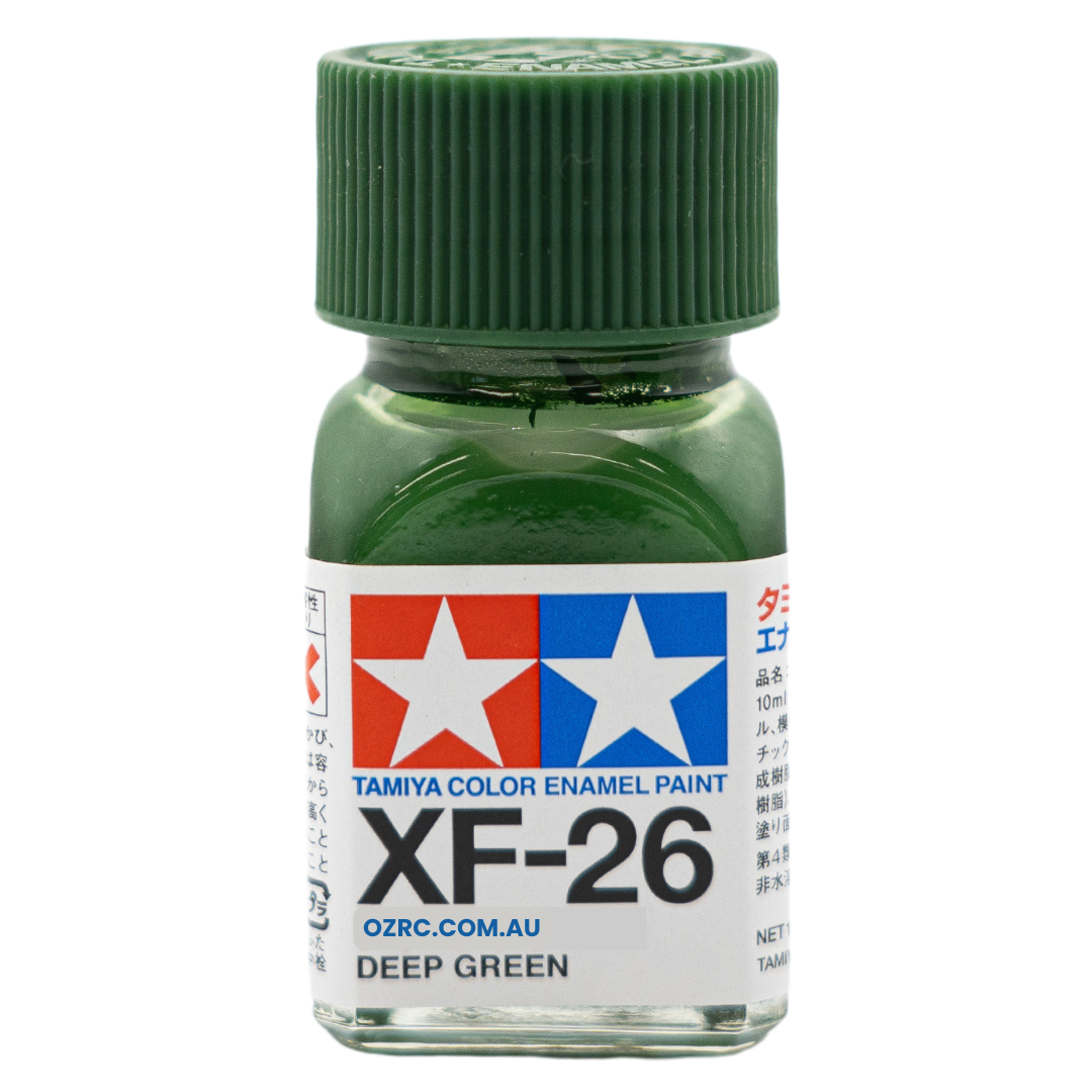 Tamiya Enamel Paint XF-26 Flat Deep Green 10ml 80326 – OZRC