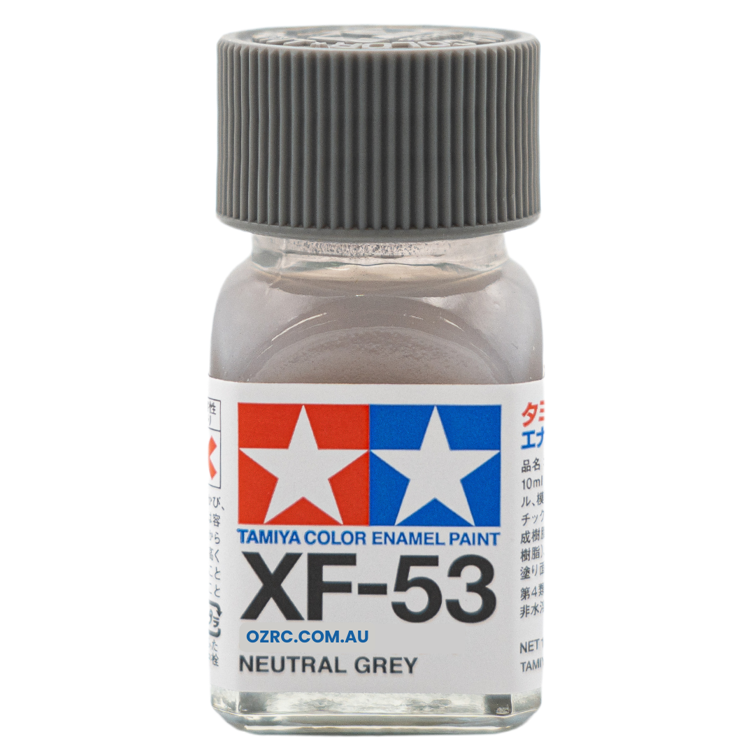 Tamiya Enamel Paint XF-53 Flat Neutral Grey 10ml 80353 – OZRC