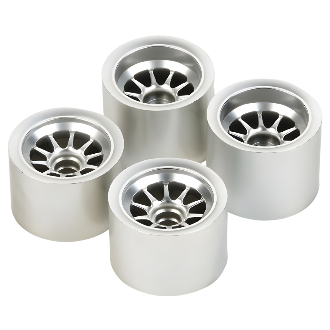 Tamiya F104 Metal Plated Wheels For Sponge Tyres (OP-1400) 54400 – OZRC