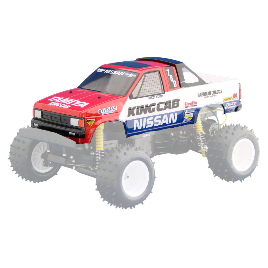 Tamiya Style Nissan King Cab Monster Truck Ute 1/10 Clear Body Shell F ...