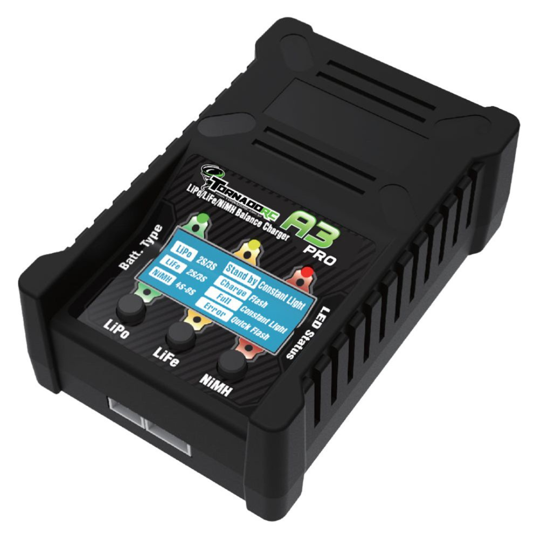 Tornado RC A3Pro 2 amp Nimh & Lipo/Life balance charger – OZRC