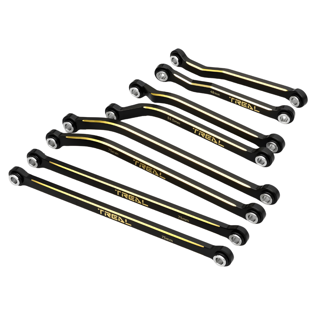Treal TRX-4M Brass High Clearance Link Set Suits 1/18 K10 F150 High Tr ...