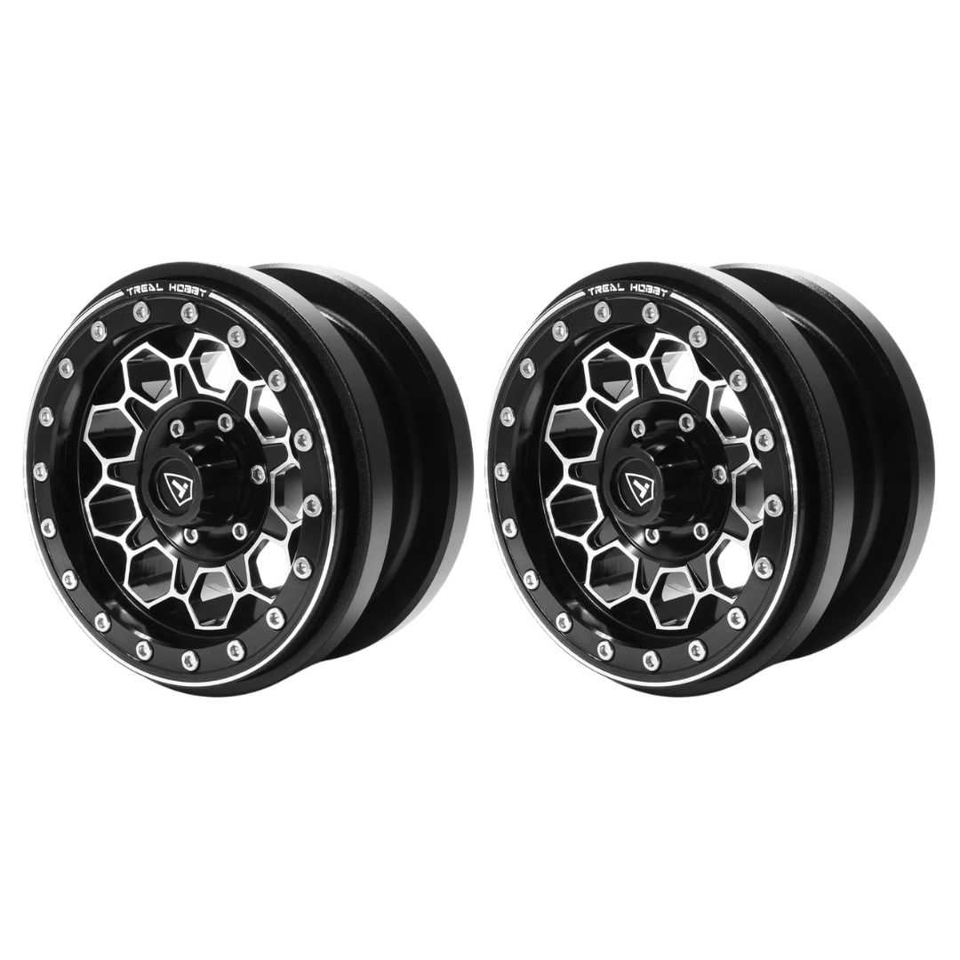 Treal SCX6 2.9 Inch Beadlock Wheels Type B (2pcs) Axial SCX6 Honcho Je ...