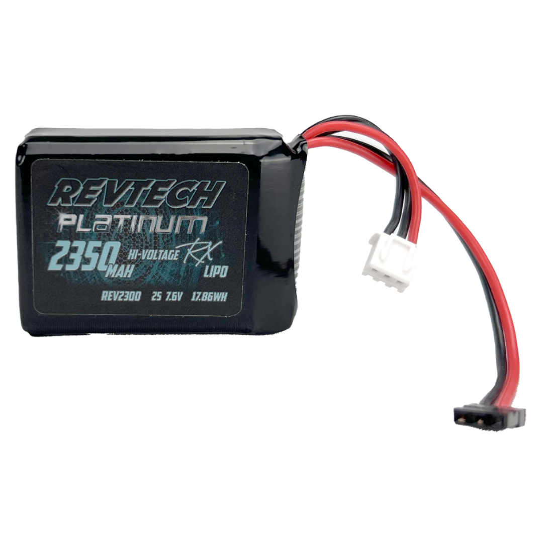 Trinity 2S 7.6V 2350mAh HV LiPo Platinum Receiver Battery TRI-REV2300 ...