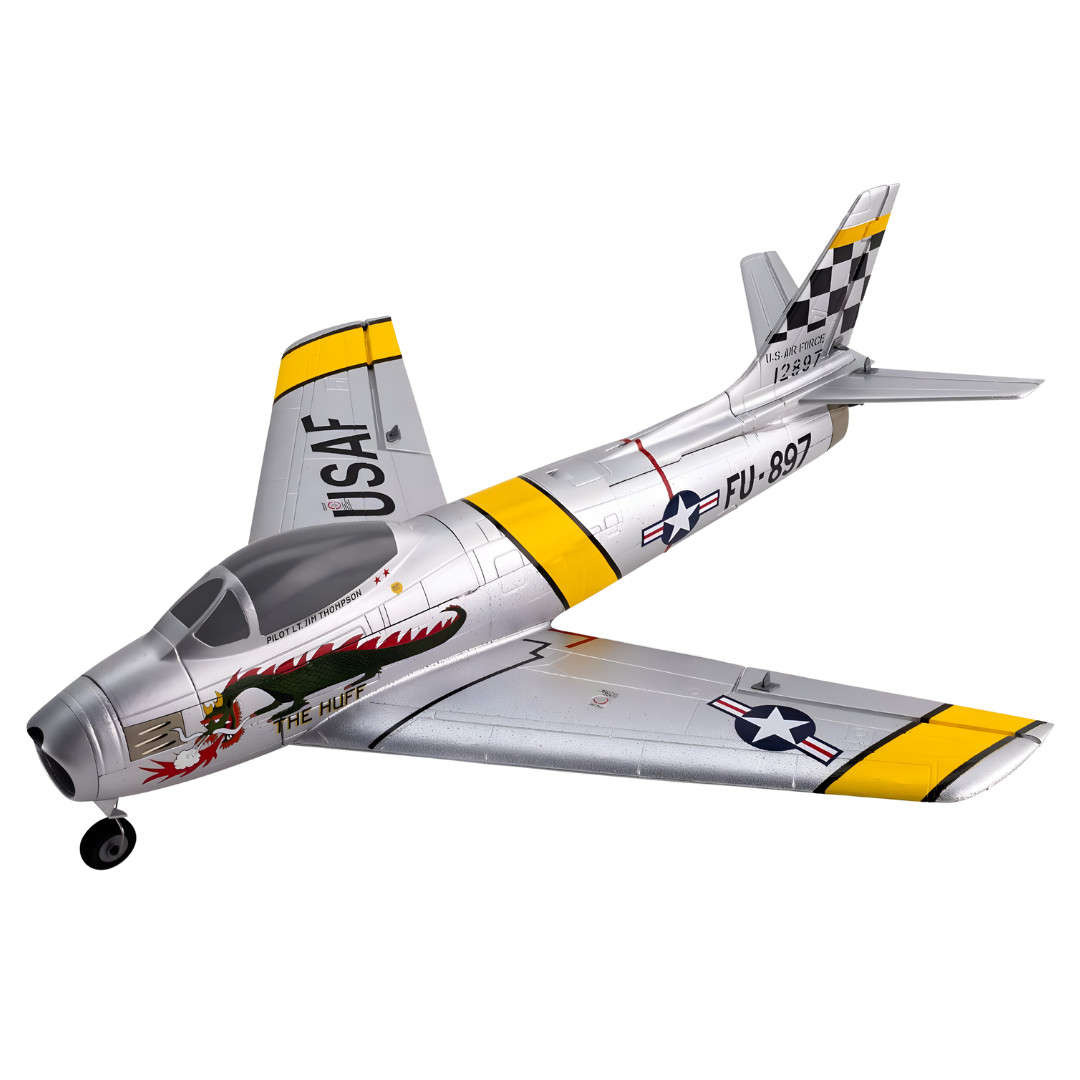 E-Flite UMX F-86 Sabre 30mm EDF RC Jet BNF Basic AS3X and SAFE Select ...