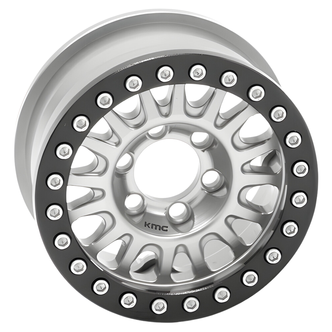 Vanquish KMC 1.9 KM445 Impact Clear Anodized Beadlock Wheels (2) VPS07 ...