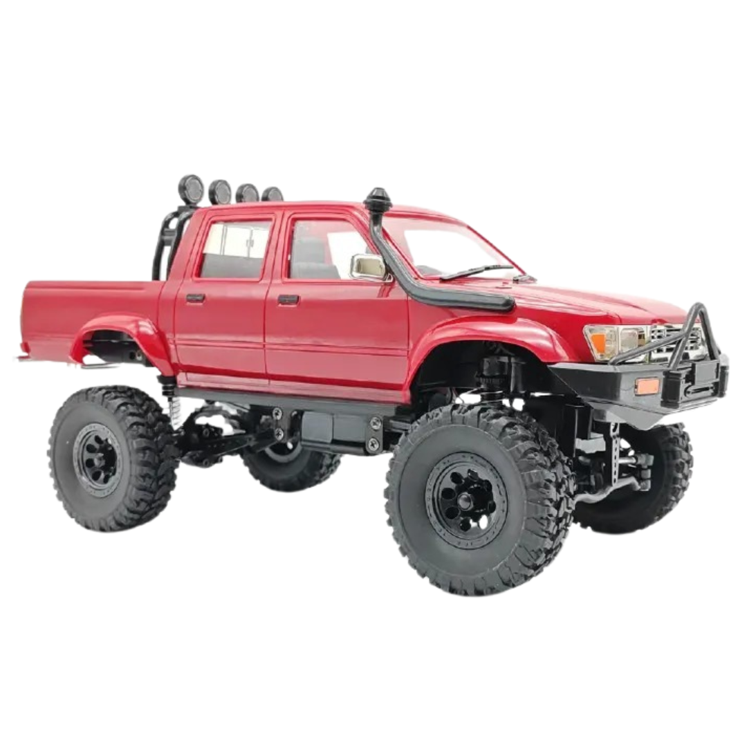 WPL C64-1 Toyota Hilux RC Rock Crawler 4WD 1:16 Scale RTR Red C64-1-R ...
